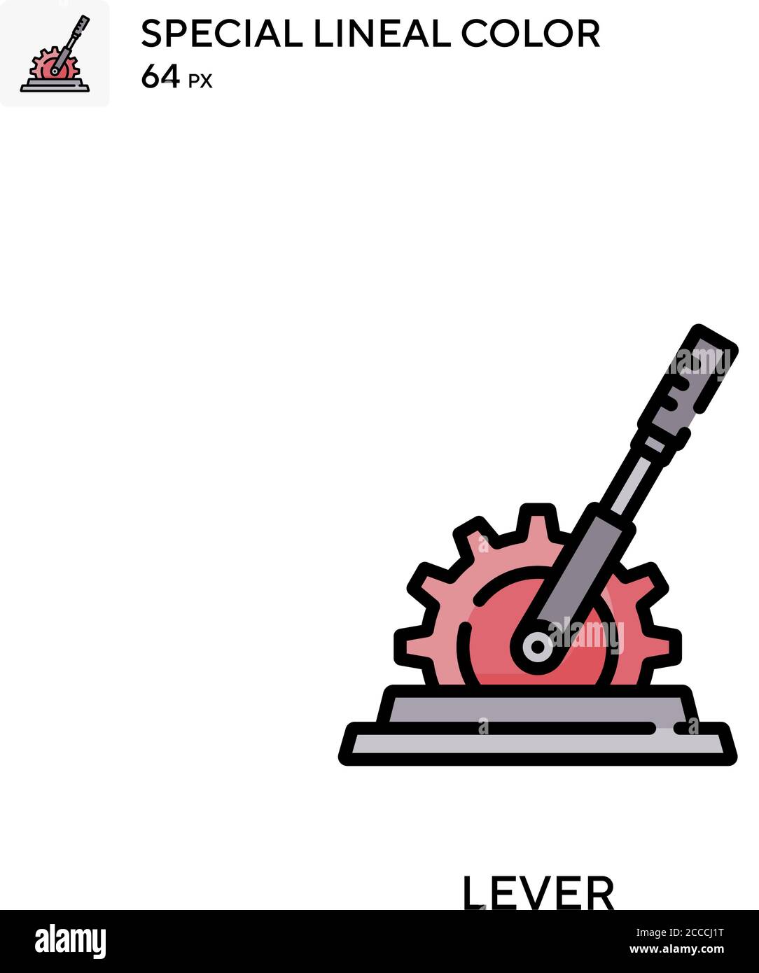 Lever Special lineal color icon. Illustration symbol design template for web mobile UI element ...