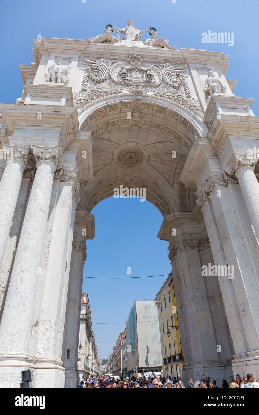 Arco da Rua Augusta Stock Photo - Alamy