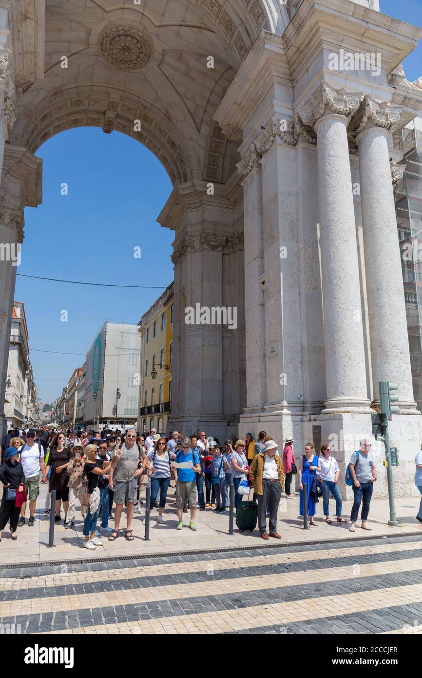 Arco da Rua Augusta Stock Photo - Alamy