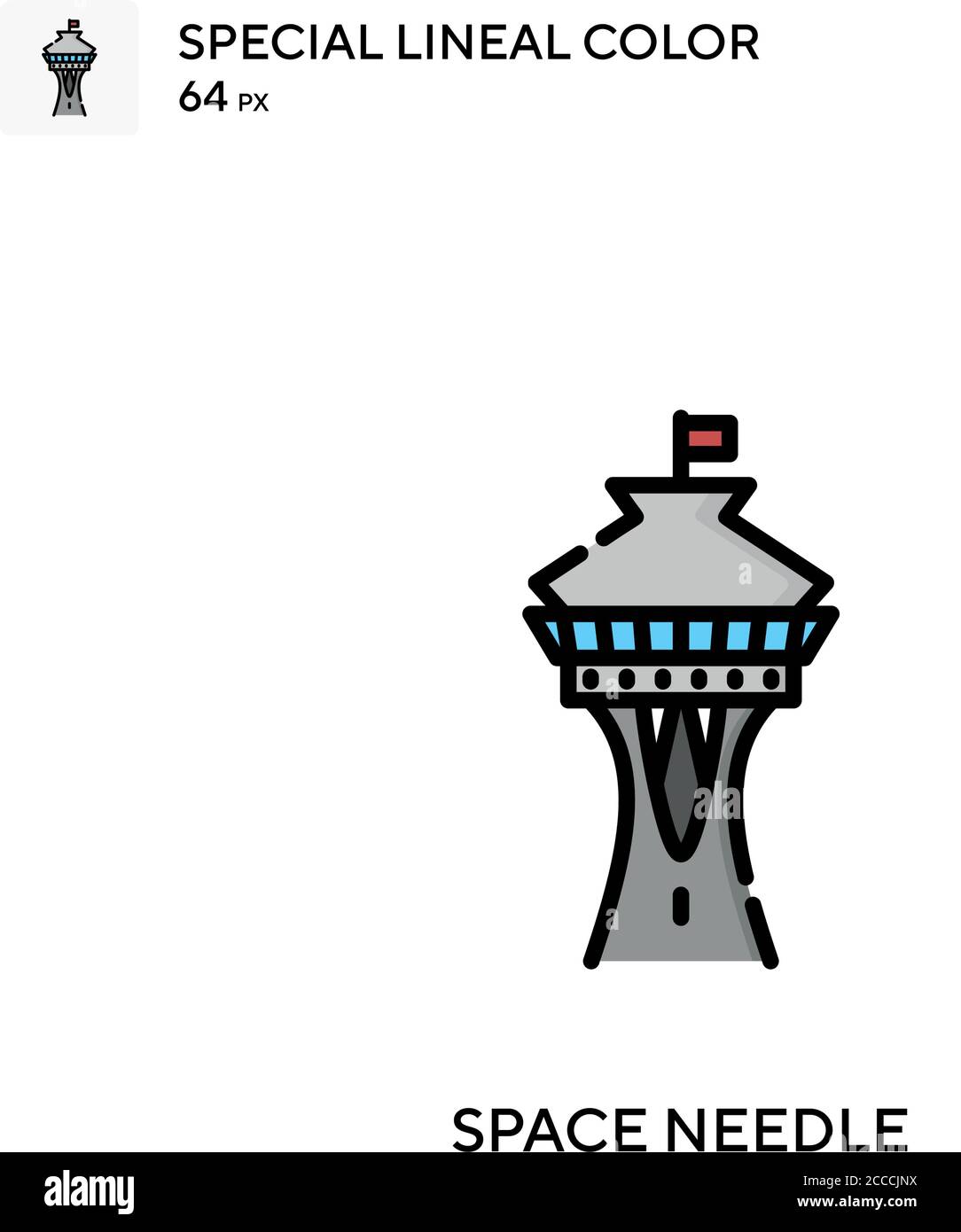 Space needle landmark Stock Vector Images - Alamy