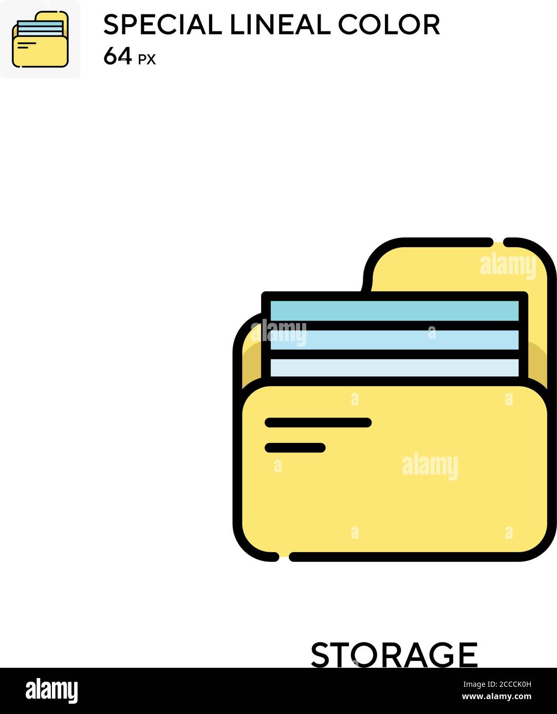 Storage Special lineal color icon. Illustration symbol design template ...