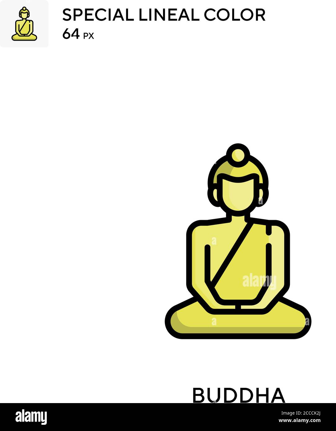 Buddha Special lineal color icon. Illustration symbol design template ...