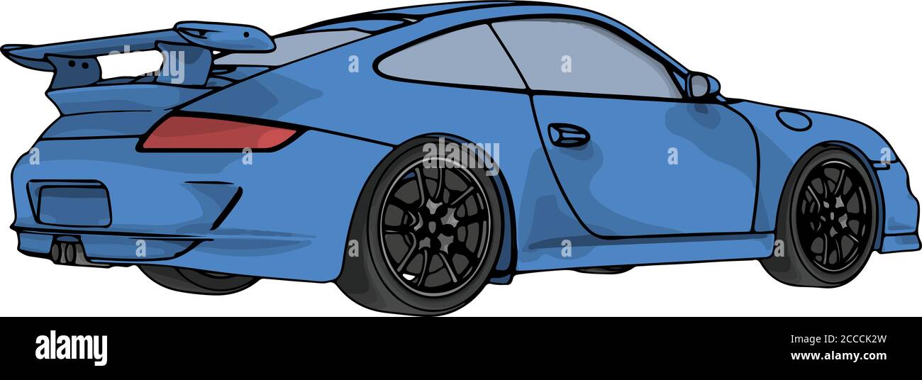 blue sports car vector Stock Vector Image & Art - Alamy