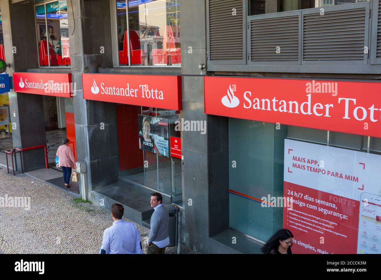 Santander Totta, Lisbon Stock Photo - Alamy