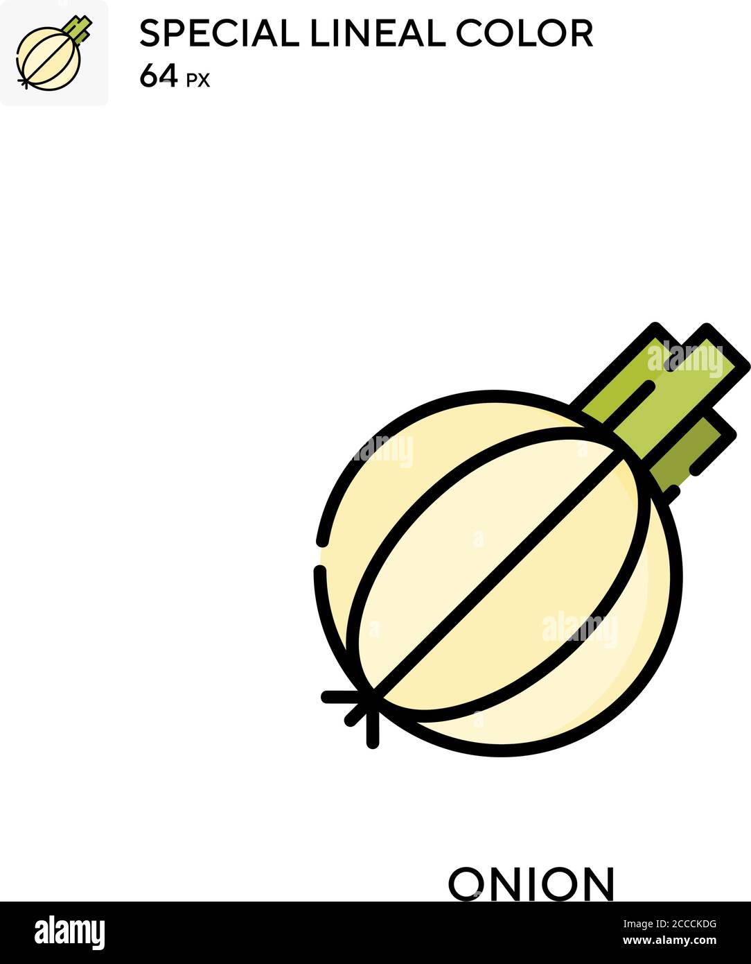 Onion Special lineal color icon. Illustration symbol design template ...
