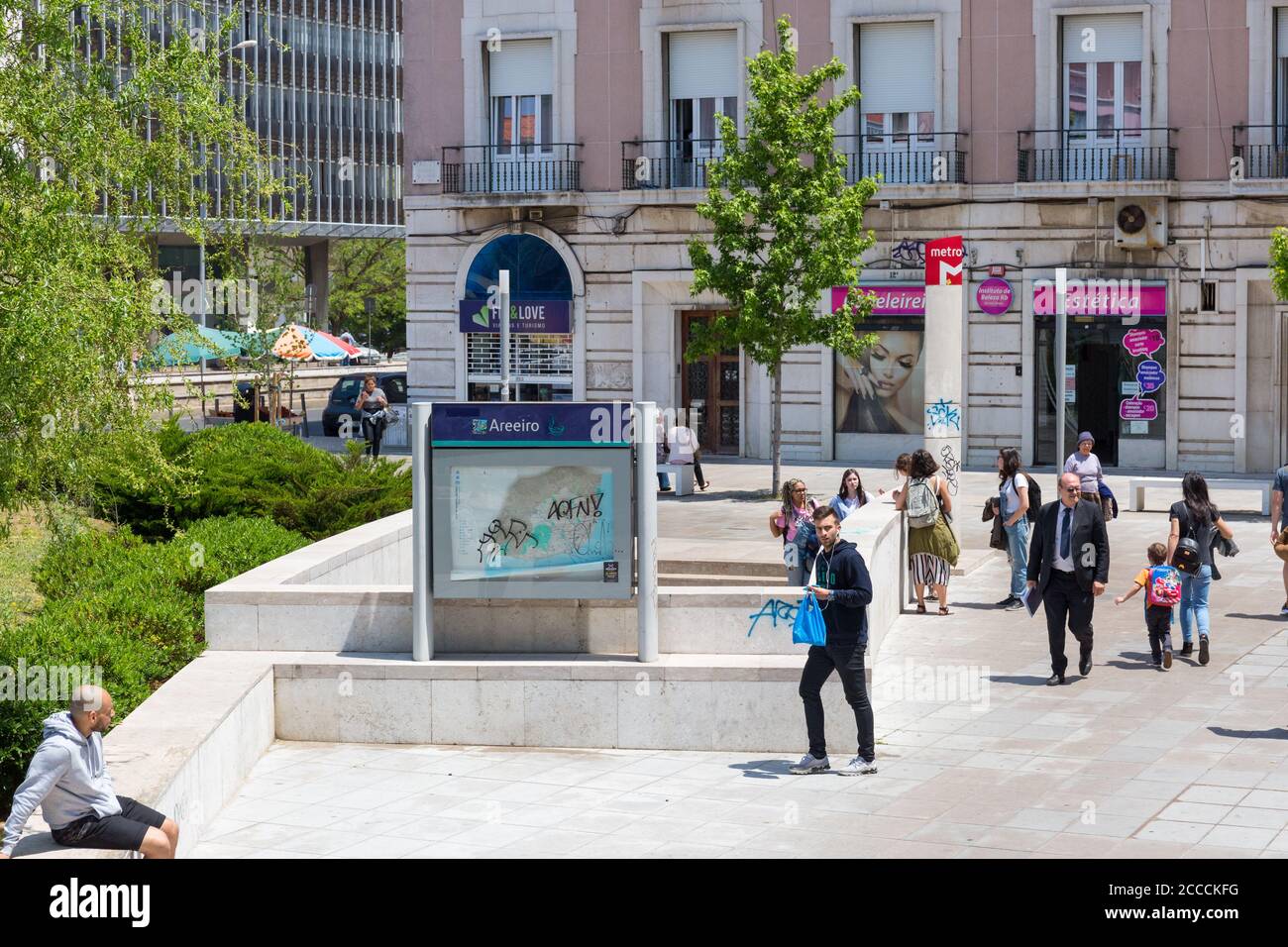 Lisbon metro entrance hi-res stock photography and images - Alamy