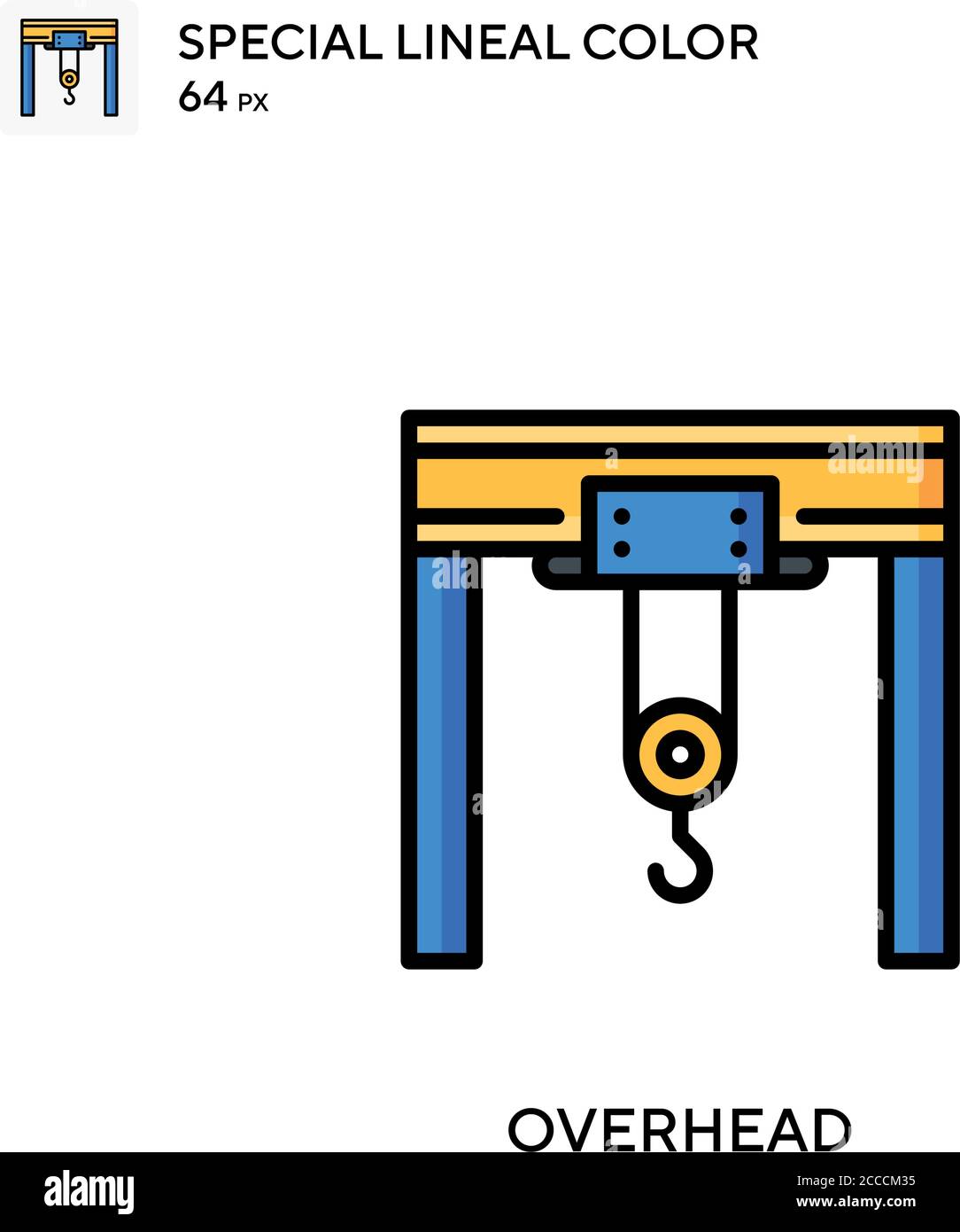 Overhead Special lineal color icon. Illustration symbol design template ...