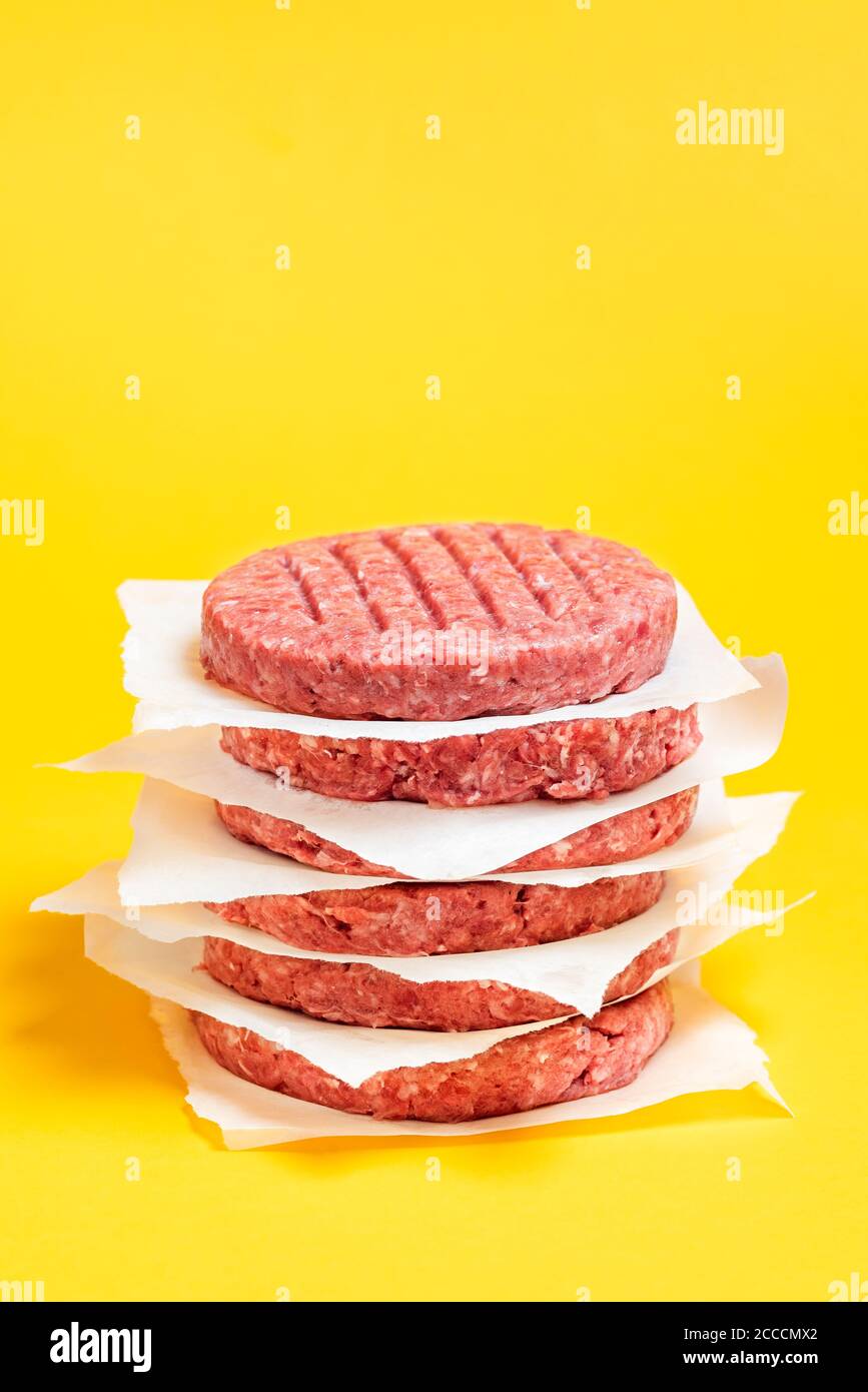 Uncooked ground beef cut out hi-res stock photography and images - Alamy