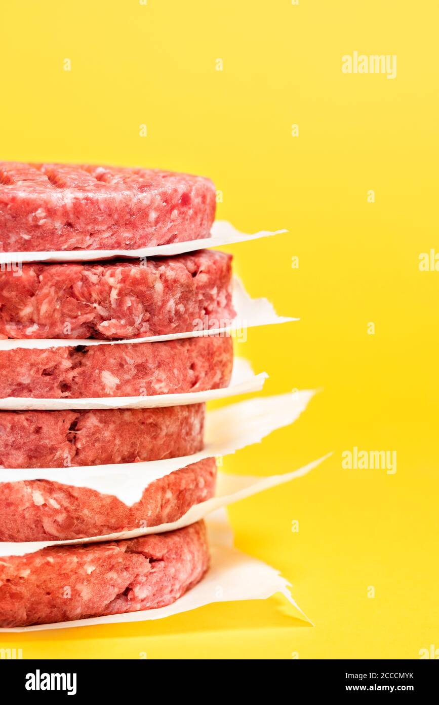 Uncooked ground beef cut out hi-res stock photography and images - Alamy