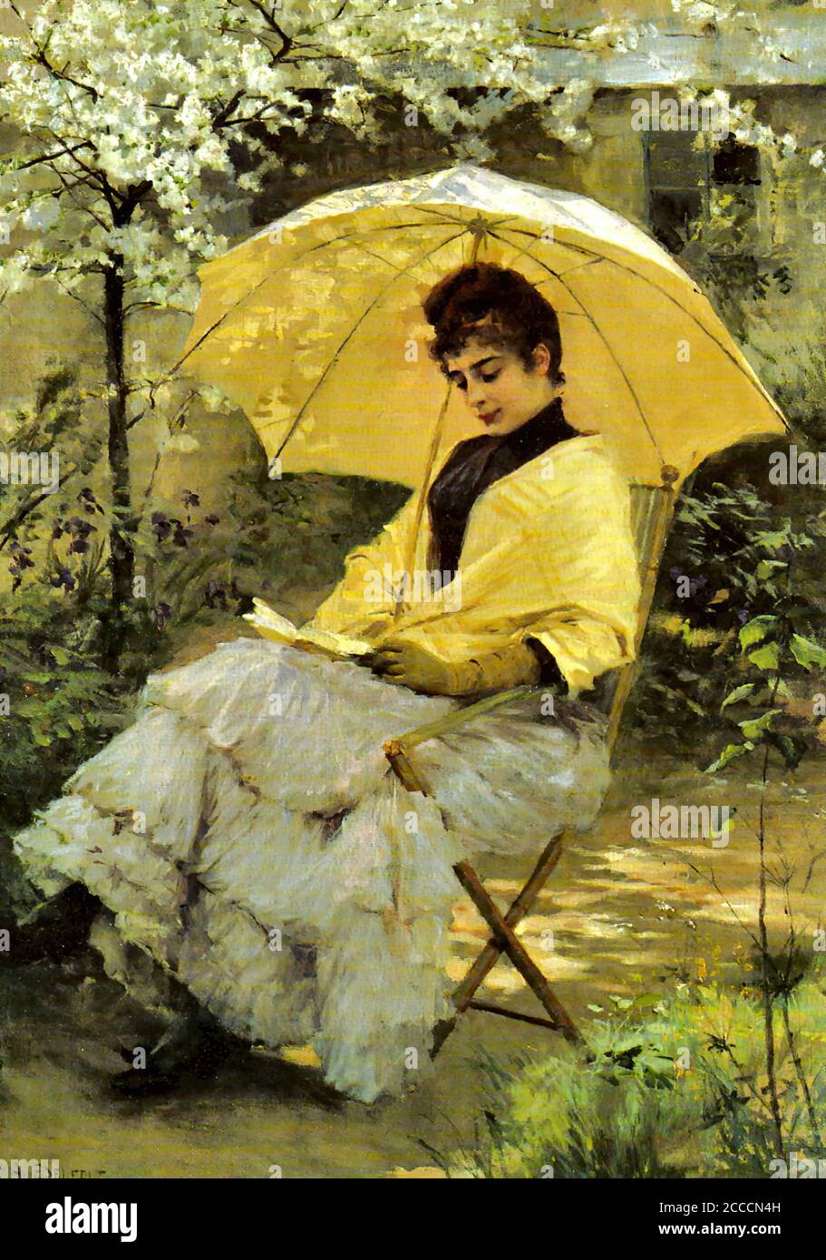 Albert edelfelt woman and parasol hi-res stock photography and images ...