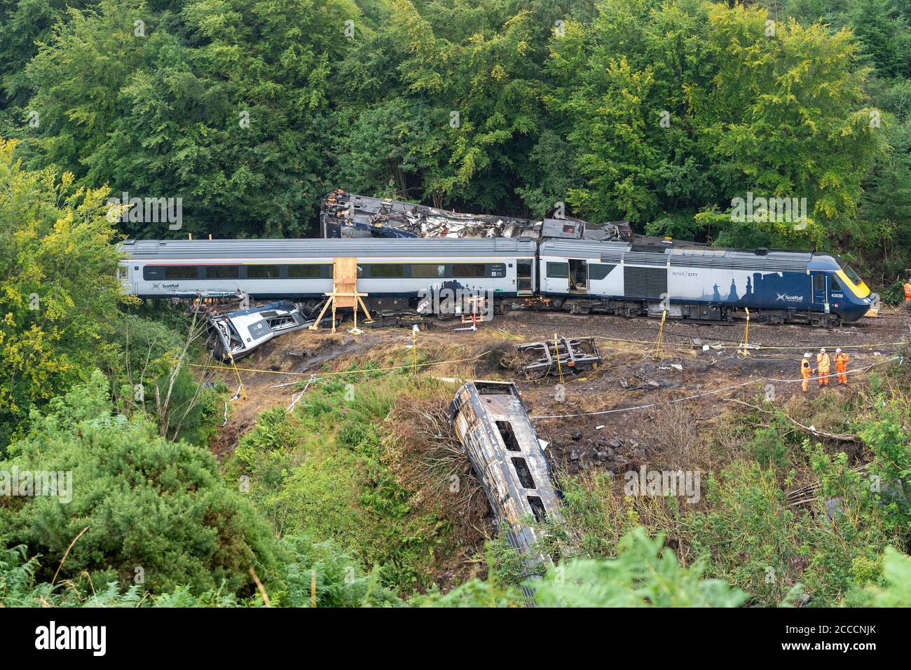 Carmont rail crash hi-res stock photography and images - Alamy