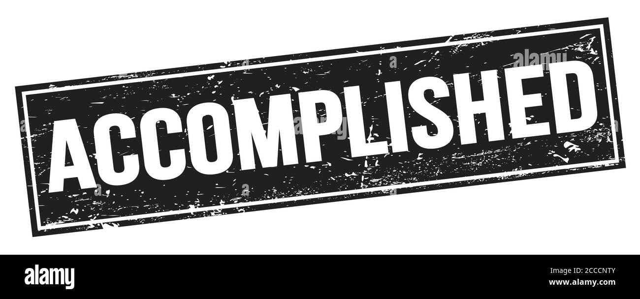Accomplished stamp Black and White Stock Photos & Images - Alamy