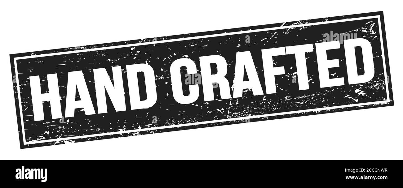 Hand crafted stamp Black and White Stock Photos & Images - Alamy
