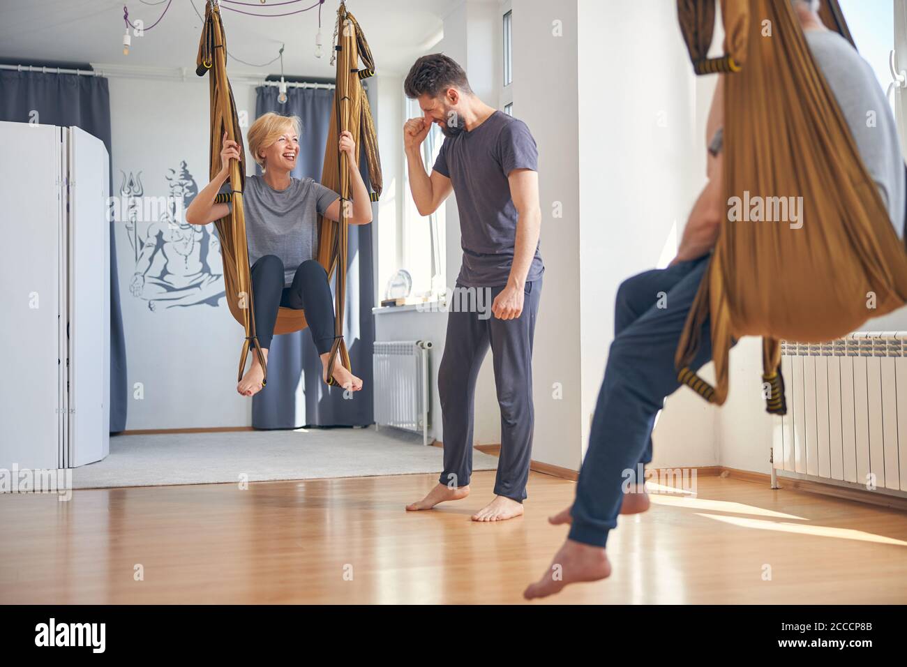 Supporting client hi-res stock photography and images - Alamy