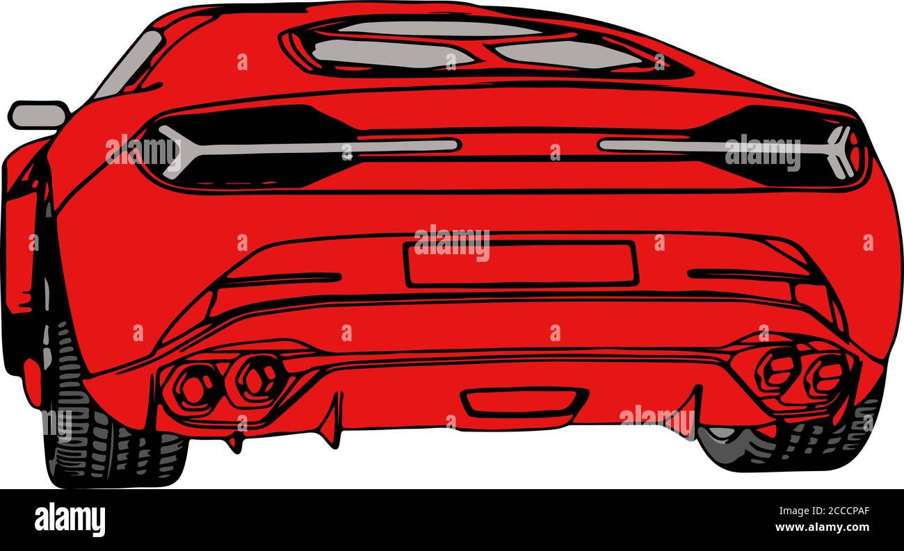 red sport car vector Stock Vector Image & Art - Alamy