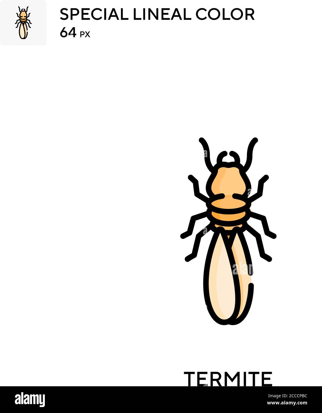Termite Special lineal color icon. Illustration symbol design template ...