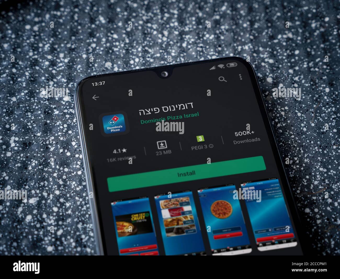 Lod, Israel - July 8, 2020: Domino's Pizza Israel app play store page ...