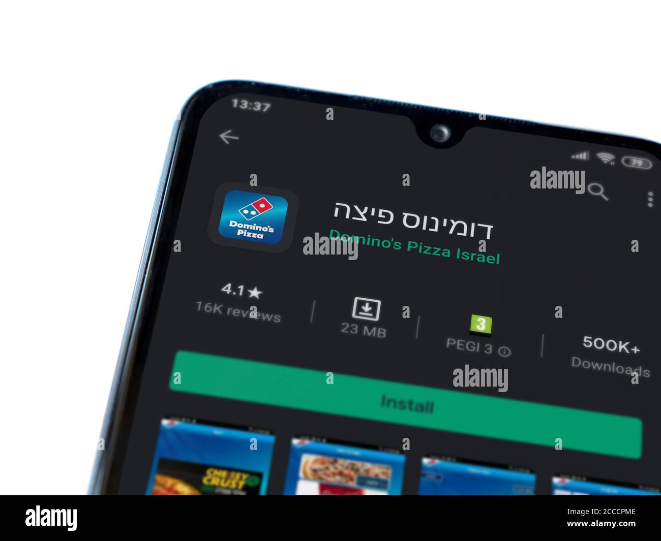 Lod, Israel - July 8, 2020: Domino's Pizza Israel app play store page ...