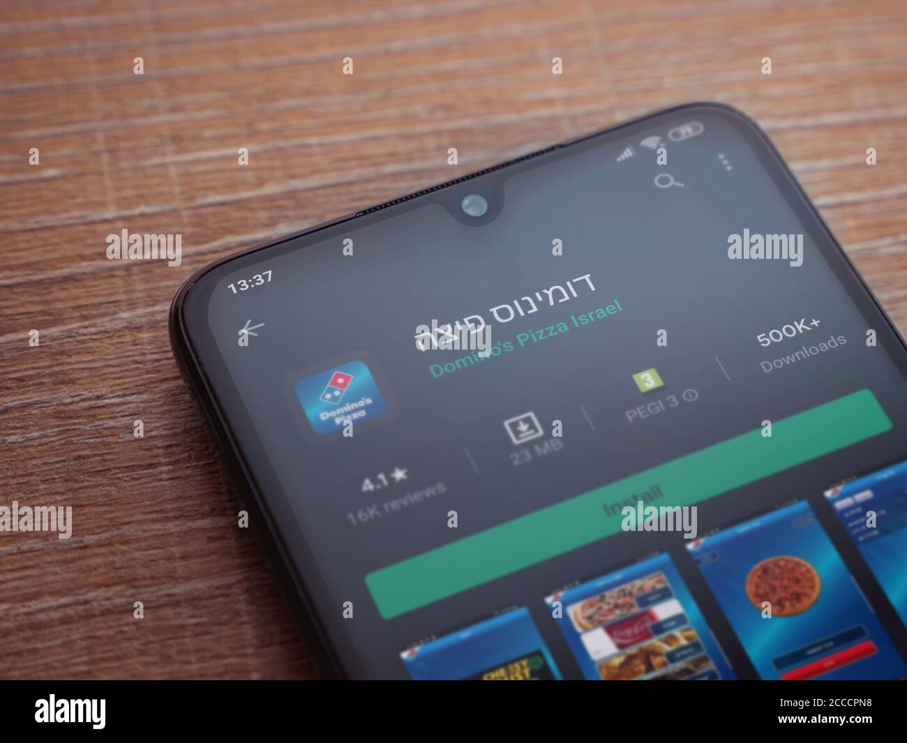 Lod, Israel - July 8, 2020: Domino's Pizza Israel app play store page ...