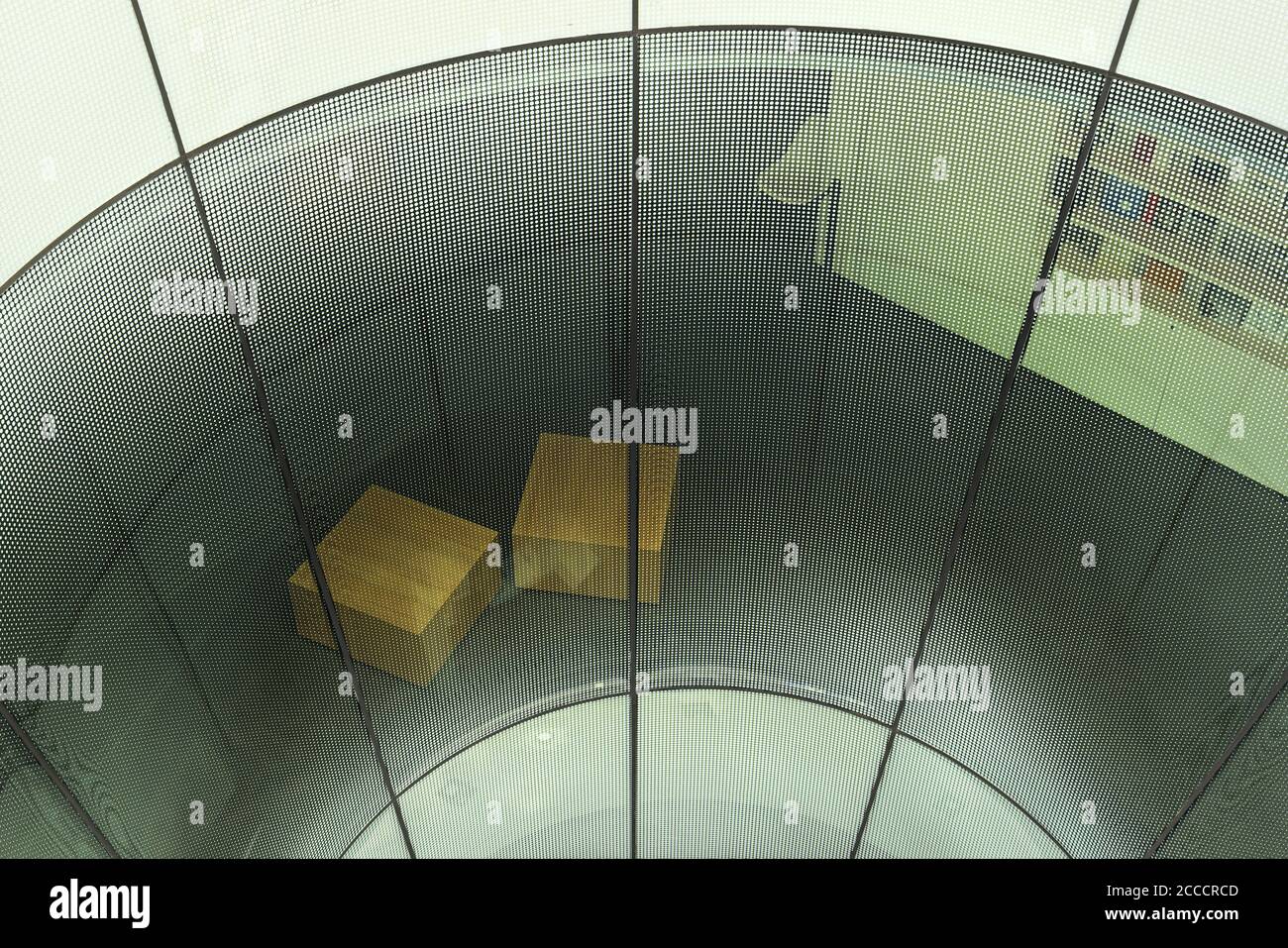 Graz, Austria. August 2020. The external view of The center of science ...