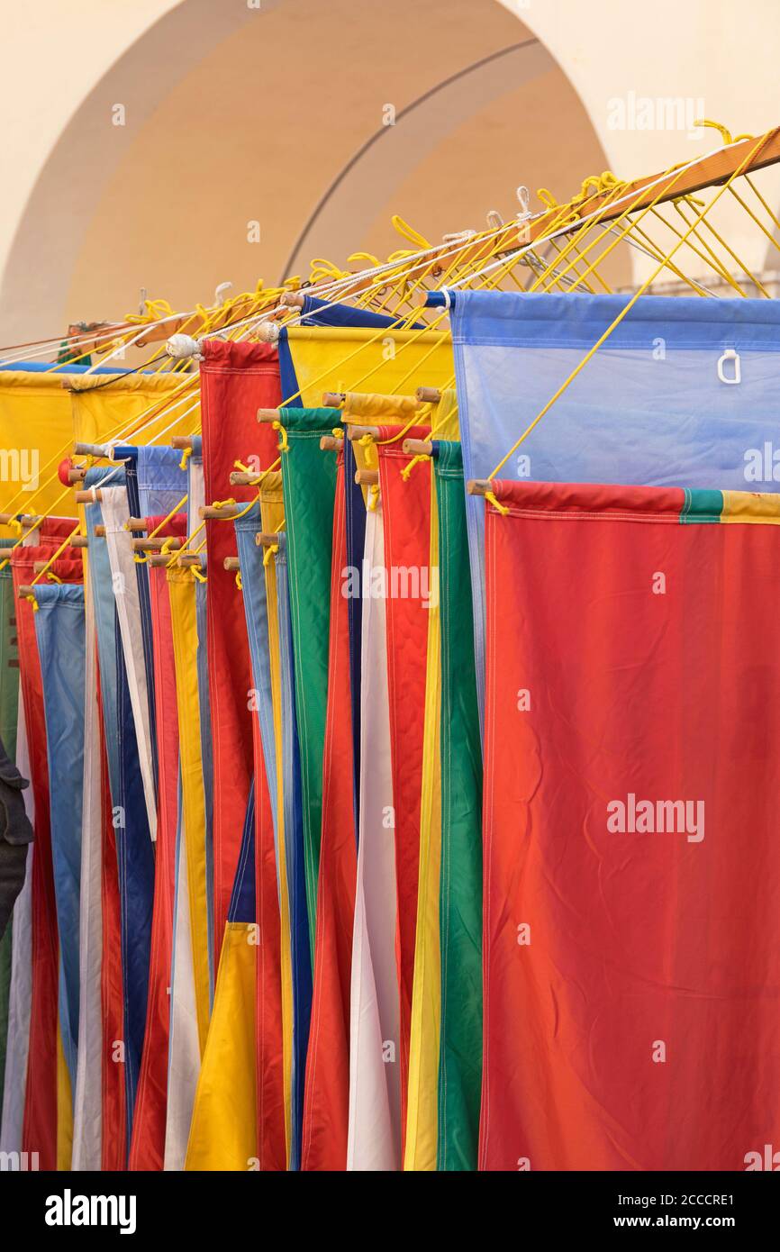 Many Different Colour Sports Clubs Flags Variety Stock Photo - Alamy