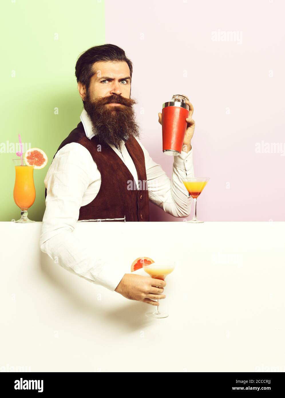 Bartender profile shaker hi-res stock photography and images - Alamy