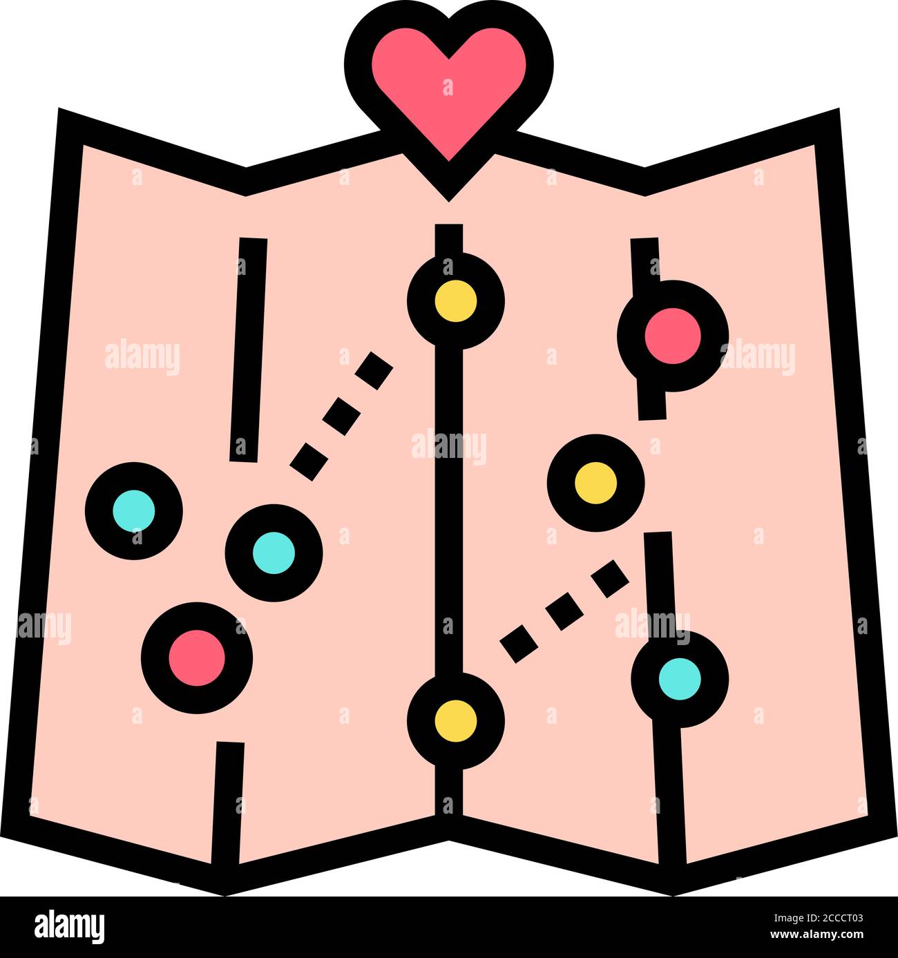 map love place location color icon vector illustration Stock Vector ...