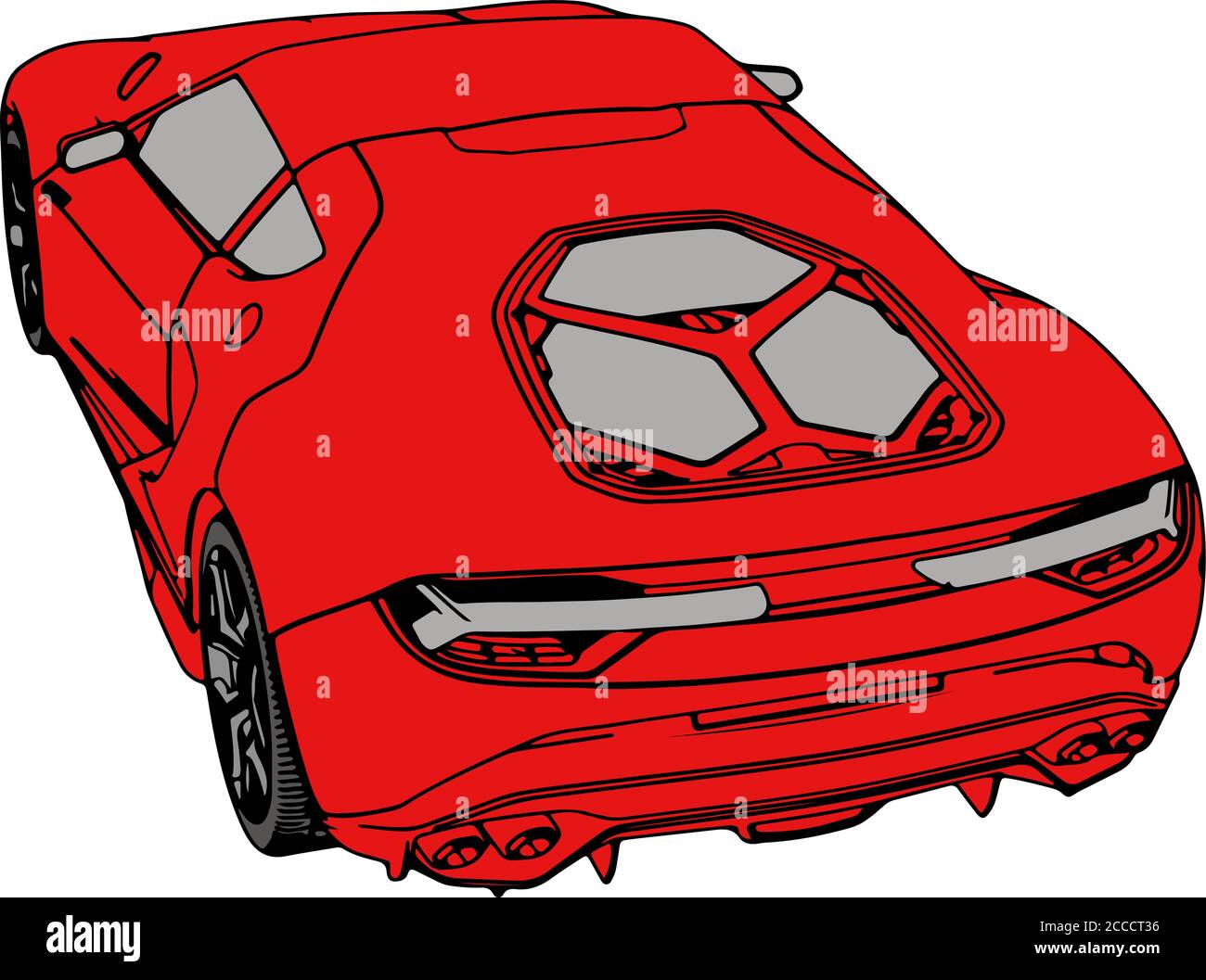 red sport car vector Stock Vector Image & Art - Alamy