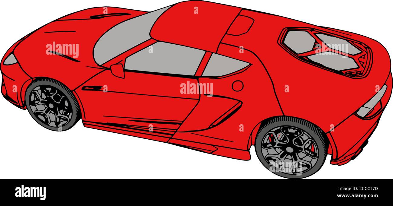 red sport car vector Stock Vector Image & Art - Alamy