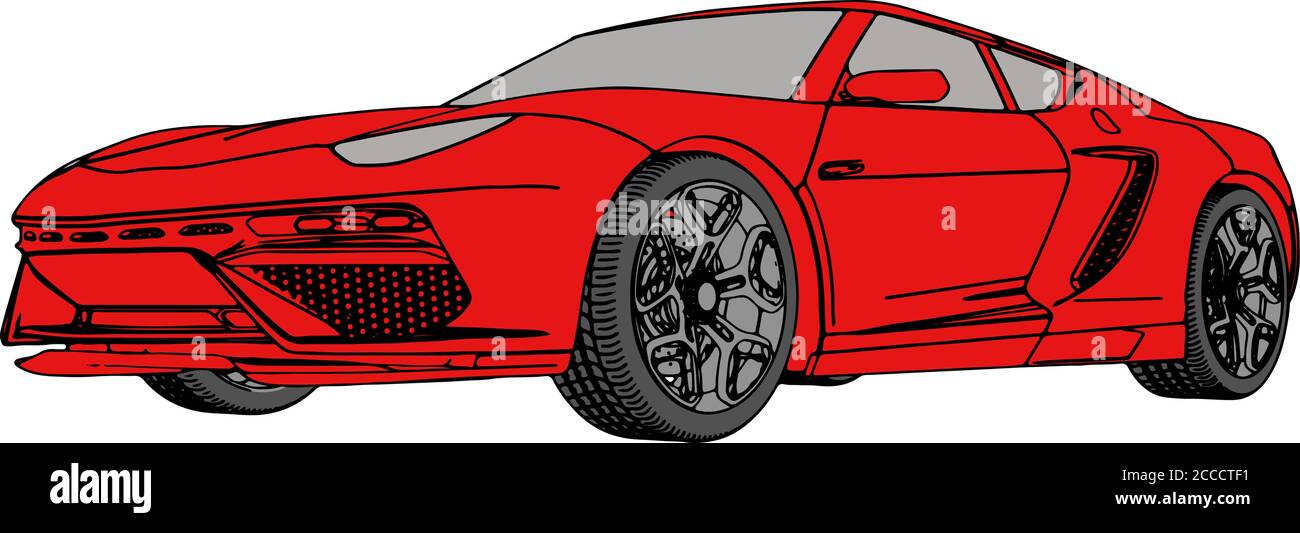 red sport car vector Stock Vector Image & Art - Alamy