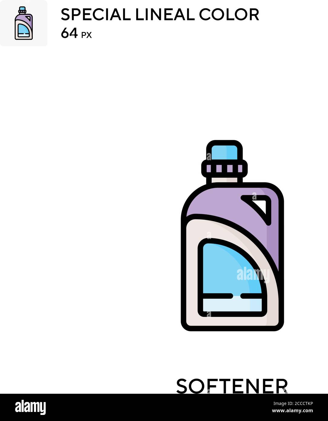 Softener Special lineal color icon. Illustration symbol design template ...