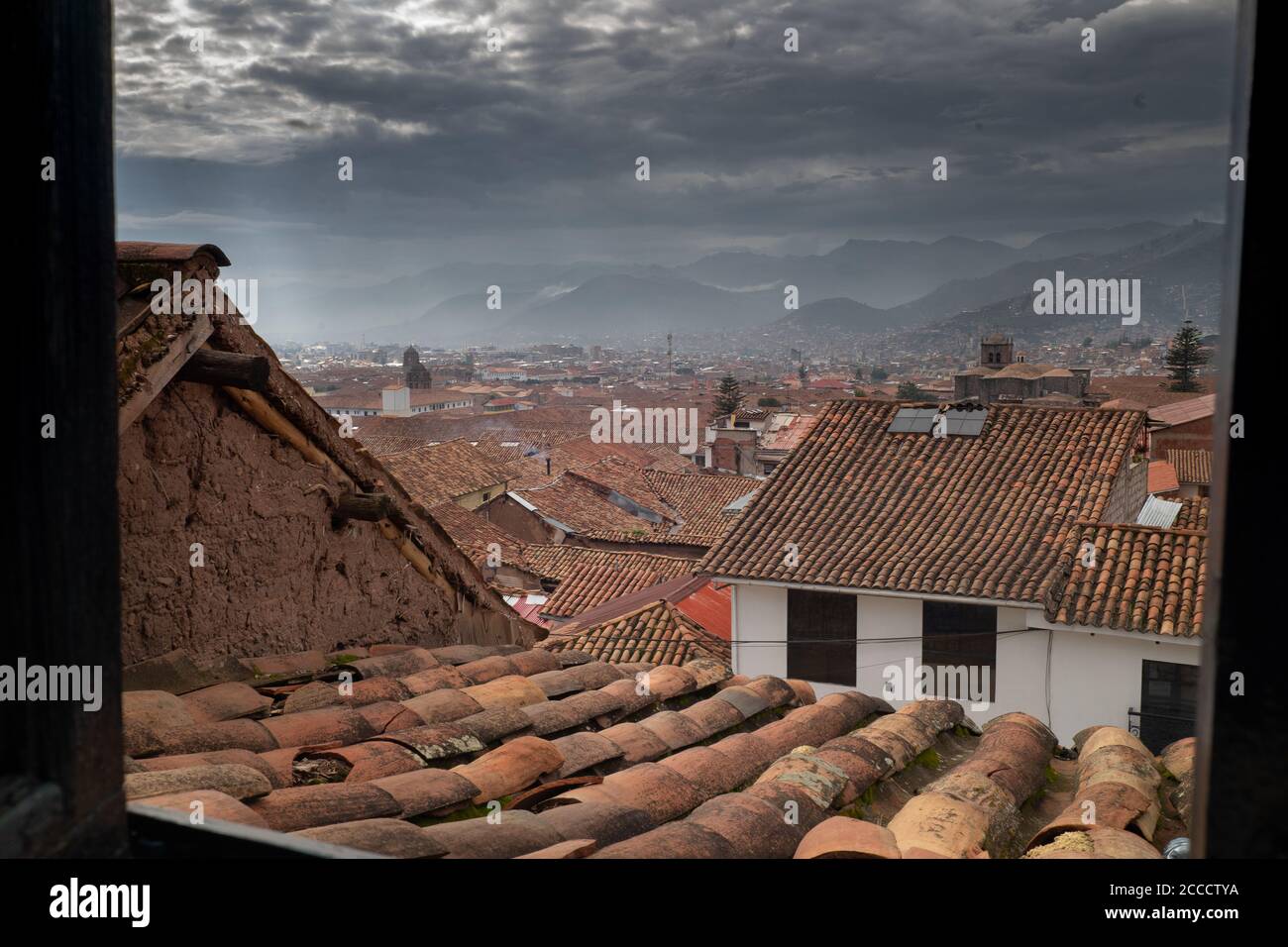 Cusco Rooftop Sunrise Stock Photo - Alamy