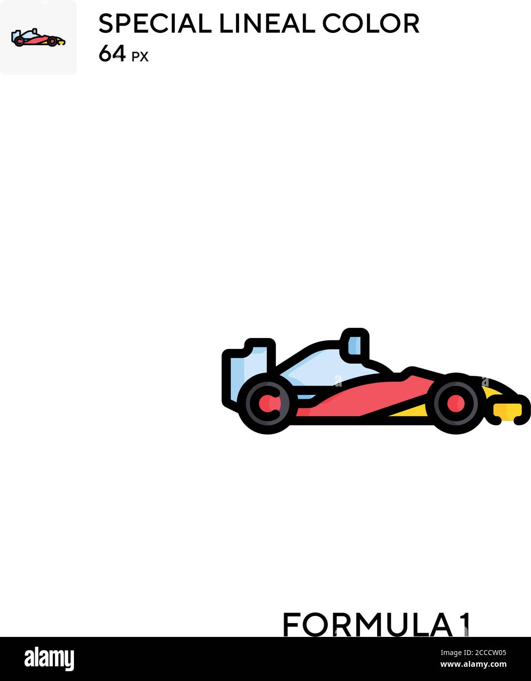 Formula 1 Special lineal color icon. Illustration symbol design ...
