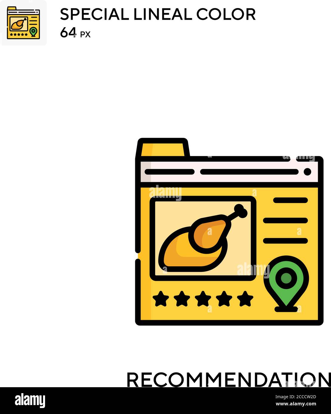 Recommendation Special lineal color icon. Illustration symbol design ...