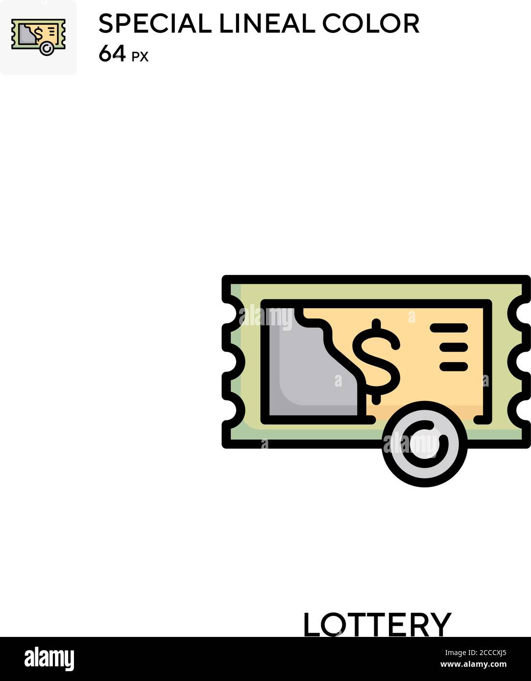 Lottery Special lineal color icon. Illustration symbol design template ...