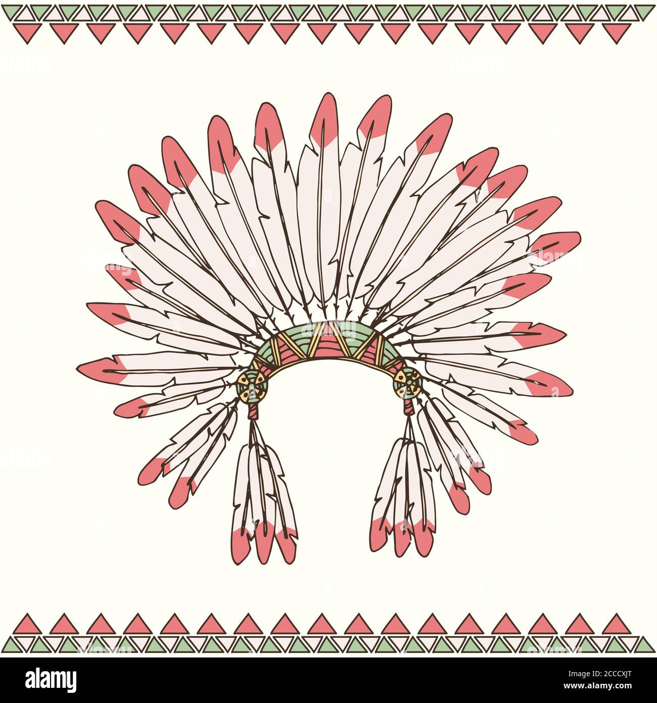 Indian Chief Headdress Vector