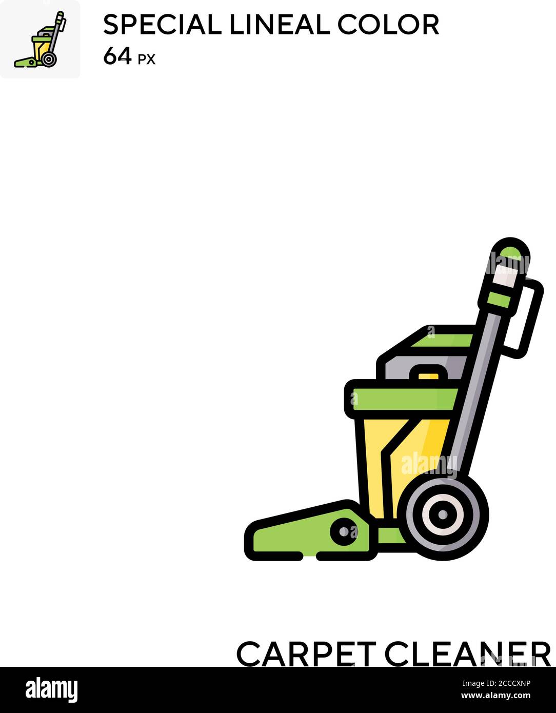 Carpet cleaner Special lineal color icon. Illustration symbol design ...
