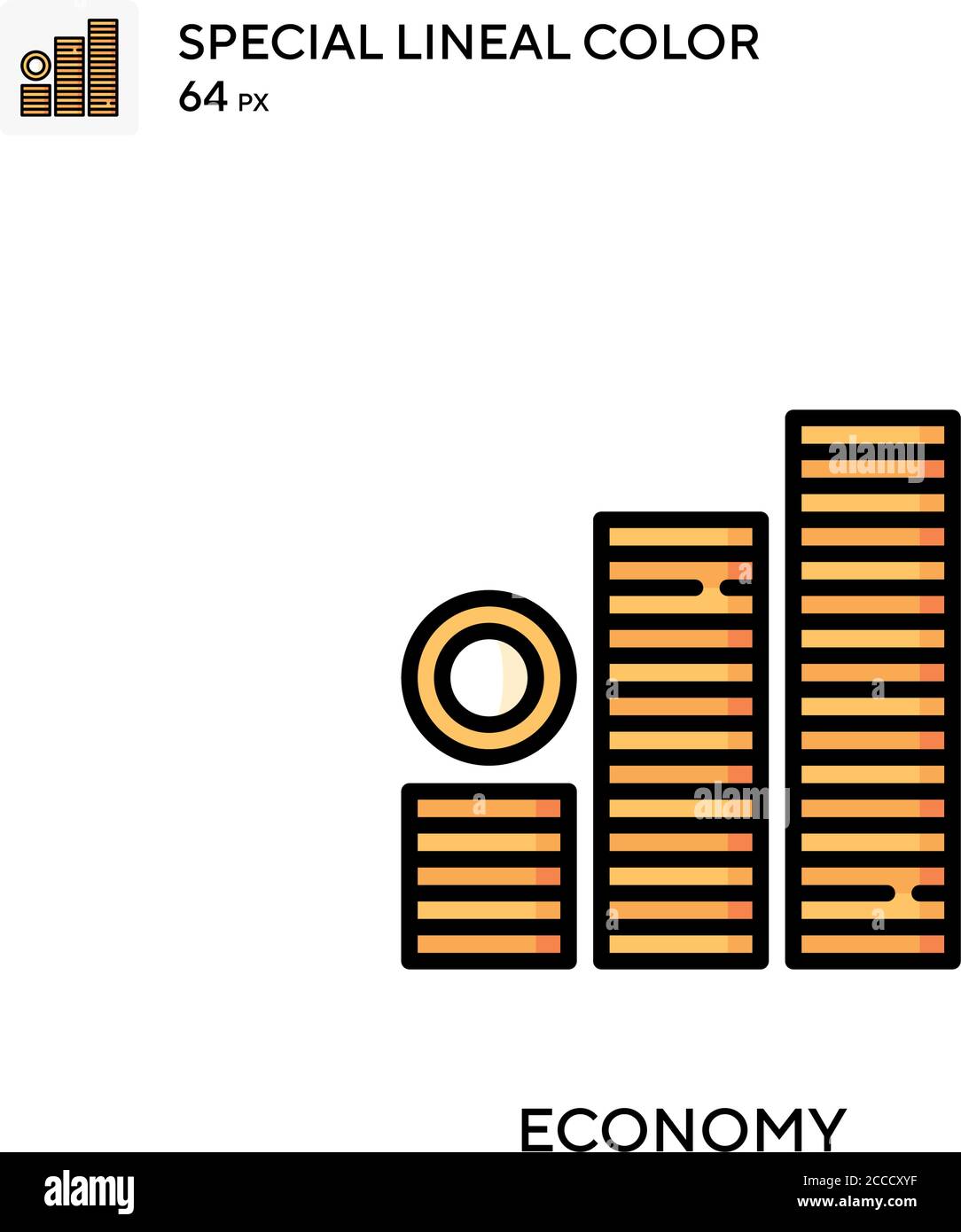 Economy Special lineal color icon. Illustration symbol design template ...