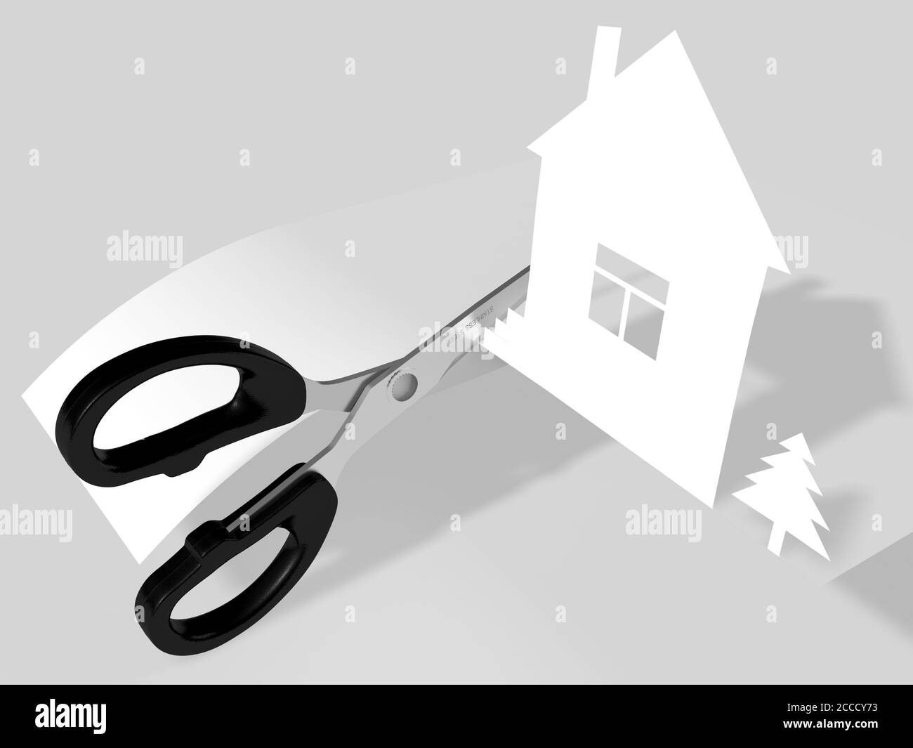House paper craft Black and White Stock Photos & Images - Alamy