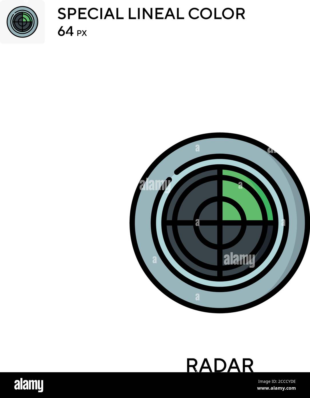 Radar Special lineal color icon. Illustration symbol design template ...
