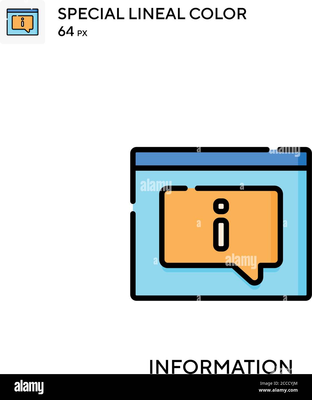 Information Special lineal color icon. Illustration symbol design ...