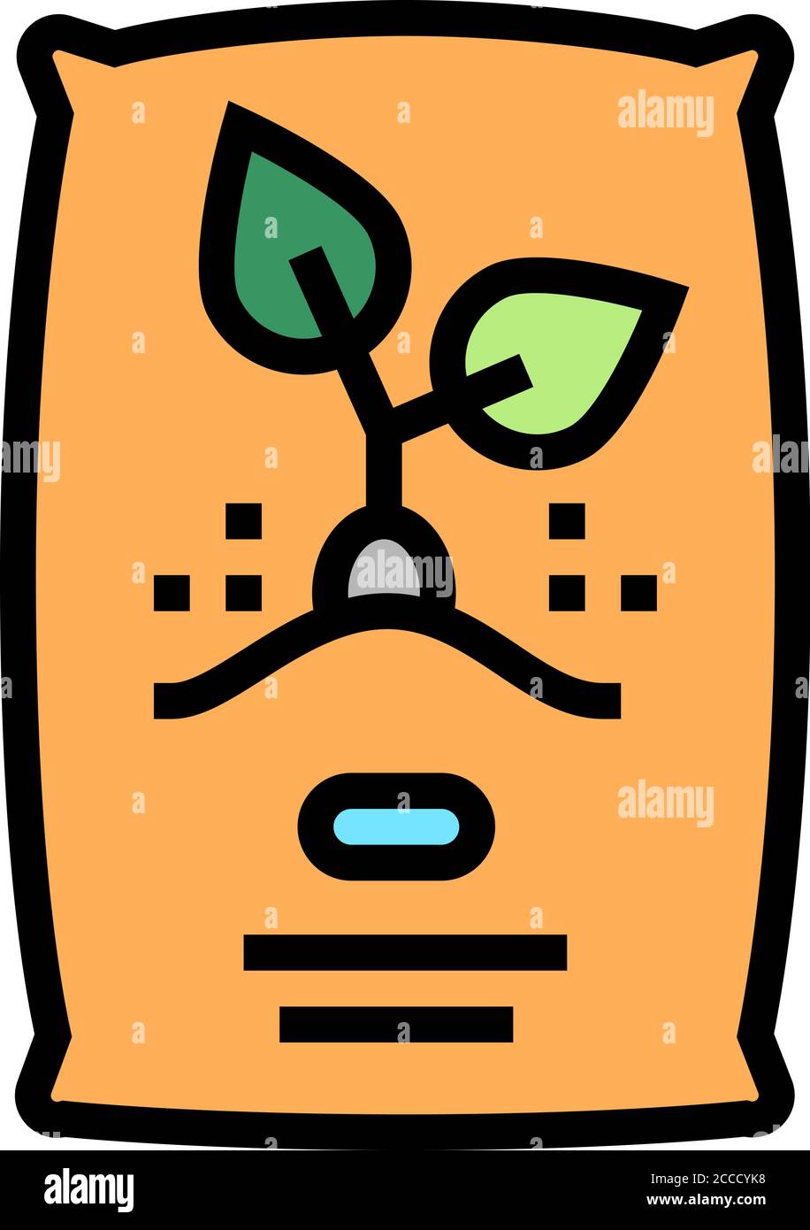 seeds bag color icon vector illustration Stock Vector Image & Art - Alamy