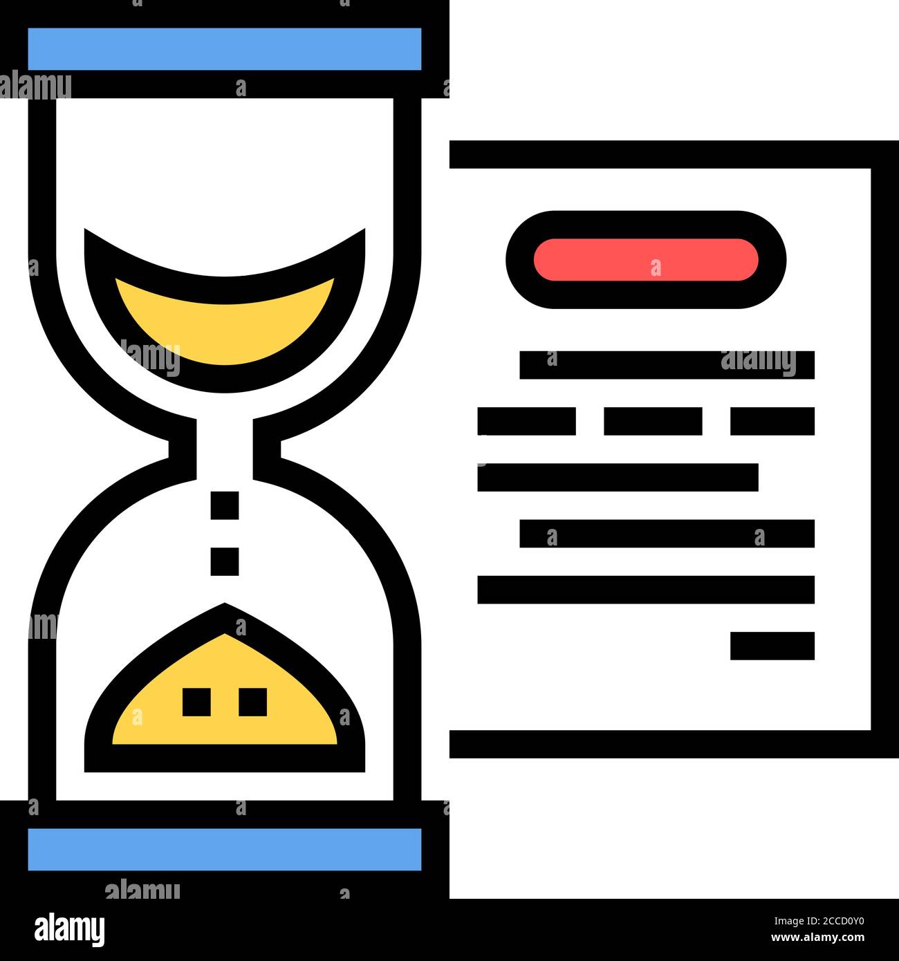 performing tasks time color icon vector illustration Stock Vector Image ...