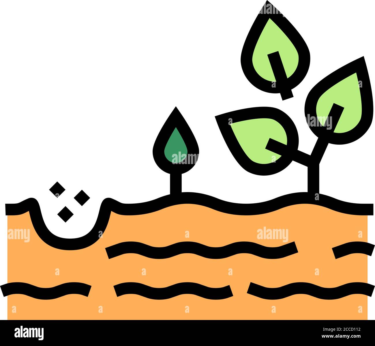 growing tree color icon vector illustration Stock Vector Image & Art ...