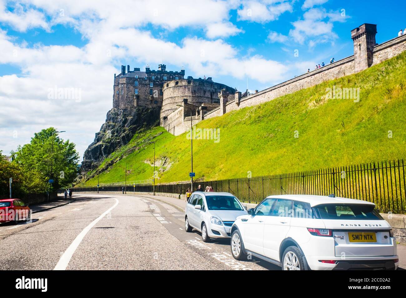 Edinburgh Scotland 7th Aug 2020 Edinburgh Castle and the Castle Rock ...