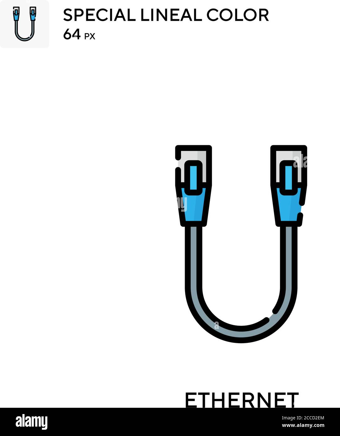 Ethernet Special lineal color icon. Illustration symbol design template ...
