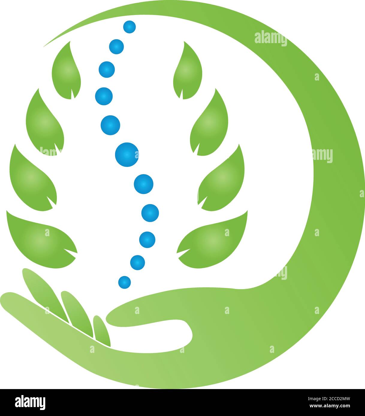 Hands, leaves, massage, wellness, logo Stock Vector Image & Art - Alamy