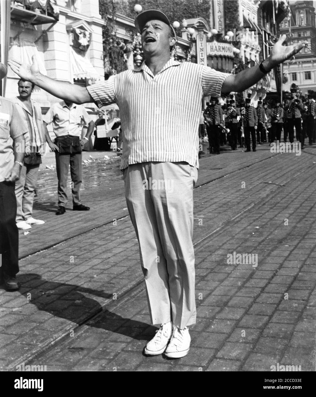 GENE KELLY on New York Street Set on Fox Backlot on set candid during ...