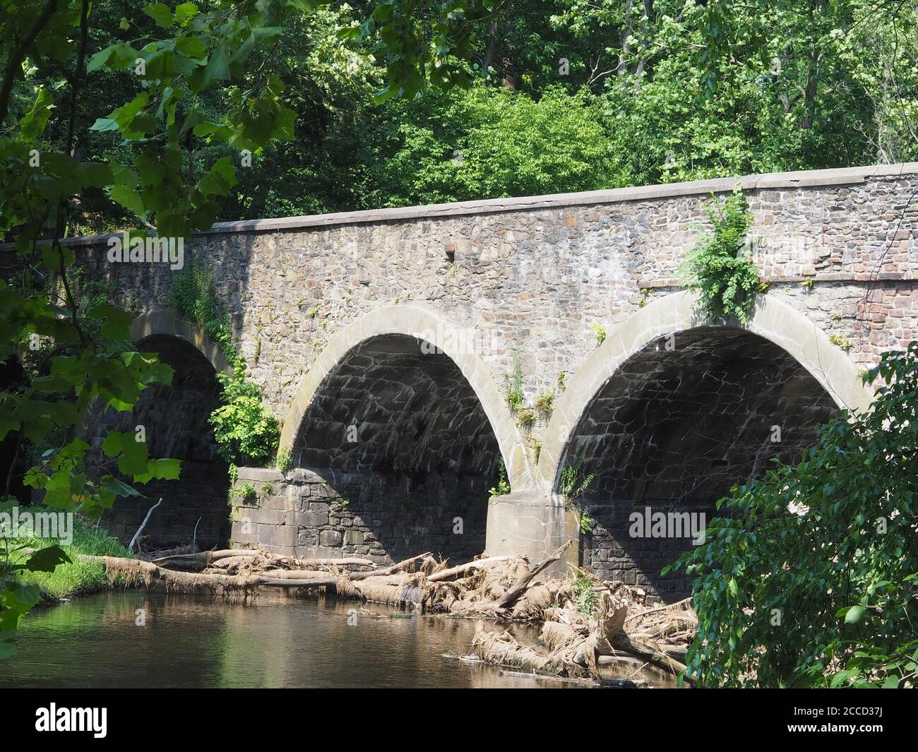 This 19th century bridge hasmany arches Stock Photo - Alamy
