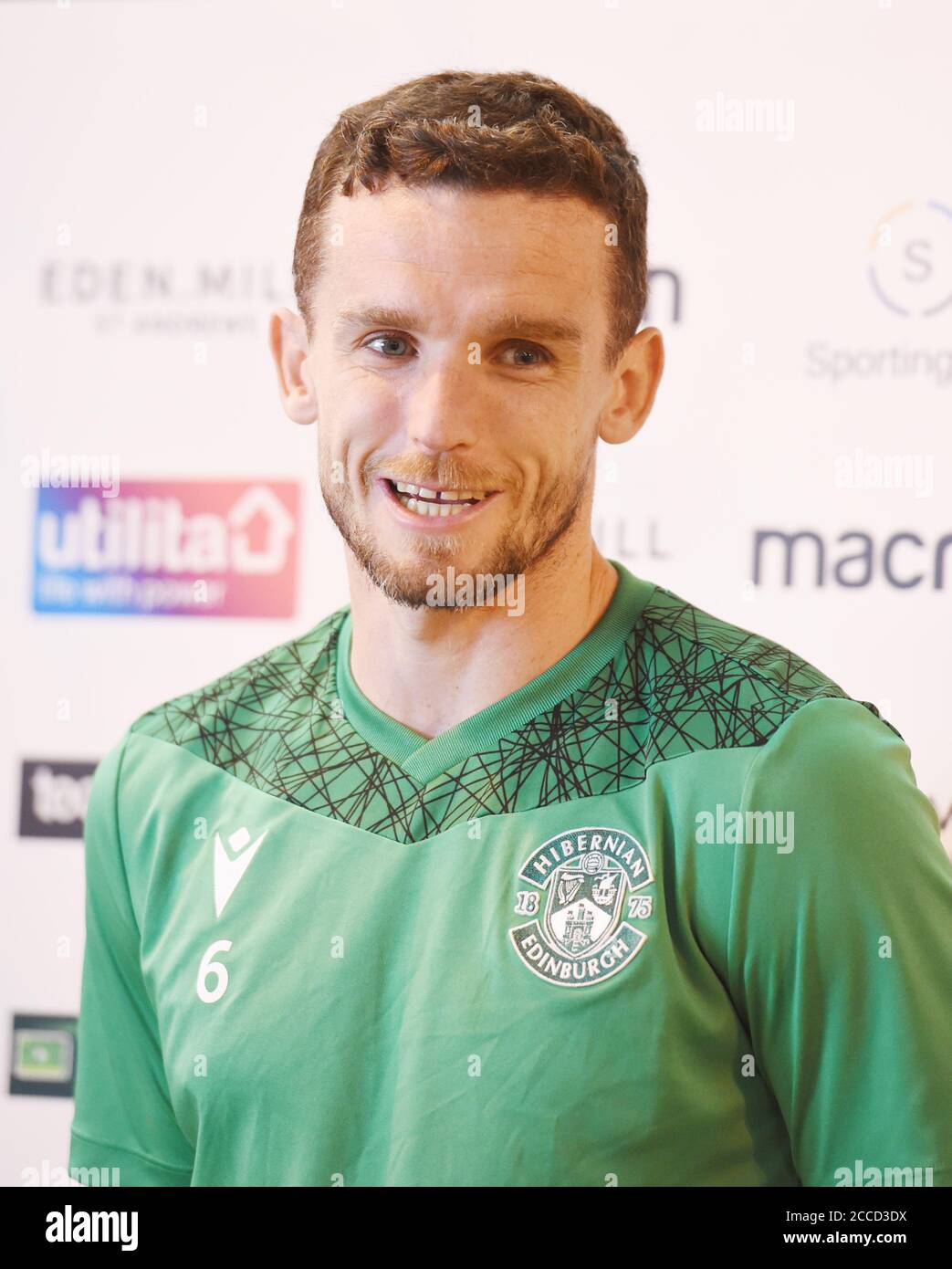 Tranent, Ormiston, East Lothian.Scotland. UK. 21st Aug 2020. Hibernian ...